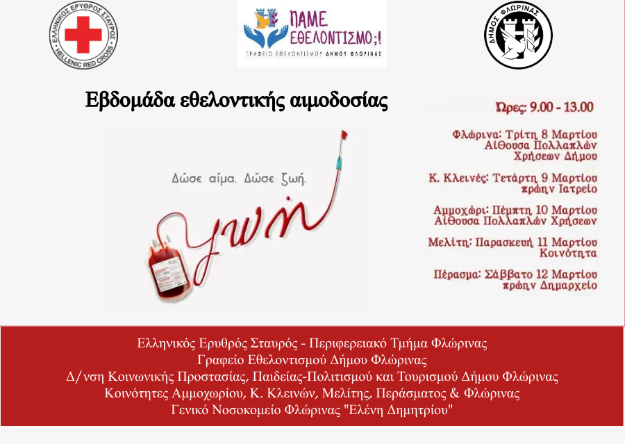 Συμμετοχή του ΣΥΡΙΖΑ-ΠΣ Φλώρινας στην Εβδομάδα Εθελοντικής Αιμοδοσίας ...