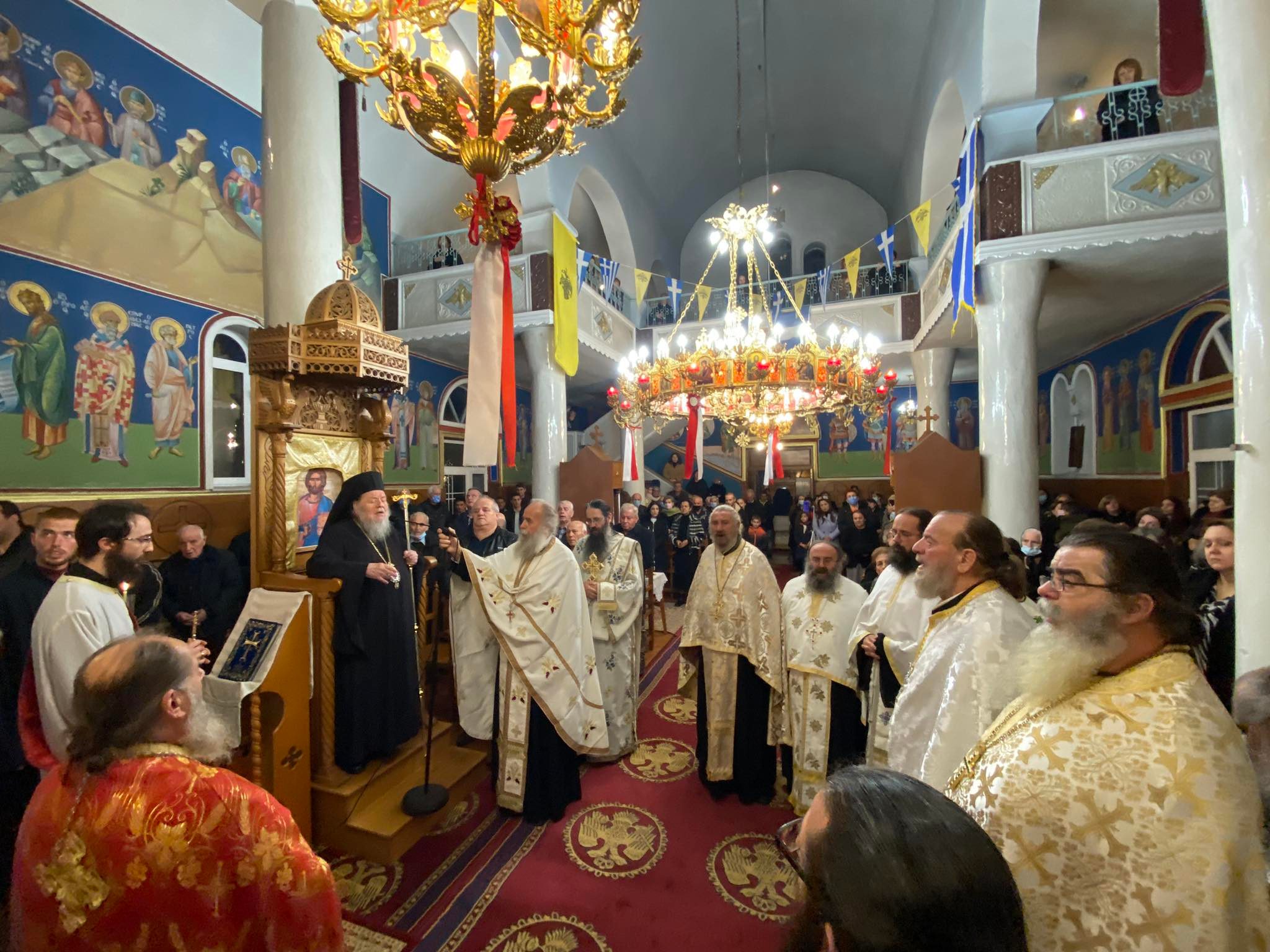 Από τον εορτασμό του Αγίου Σπυρίδωνος στον ομώνυμο Ιερό Ναό στην τοπική ...